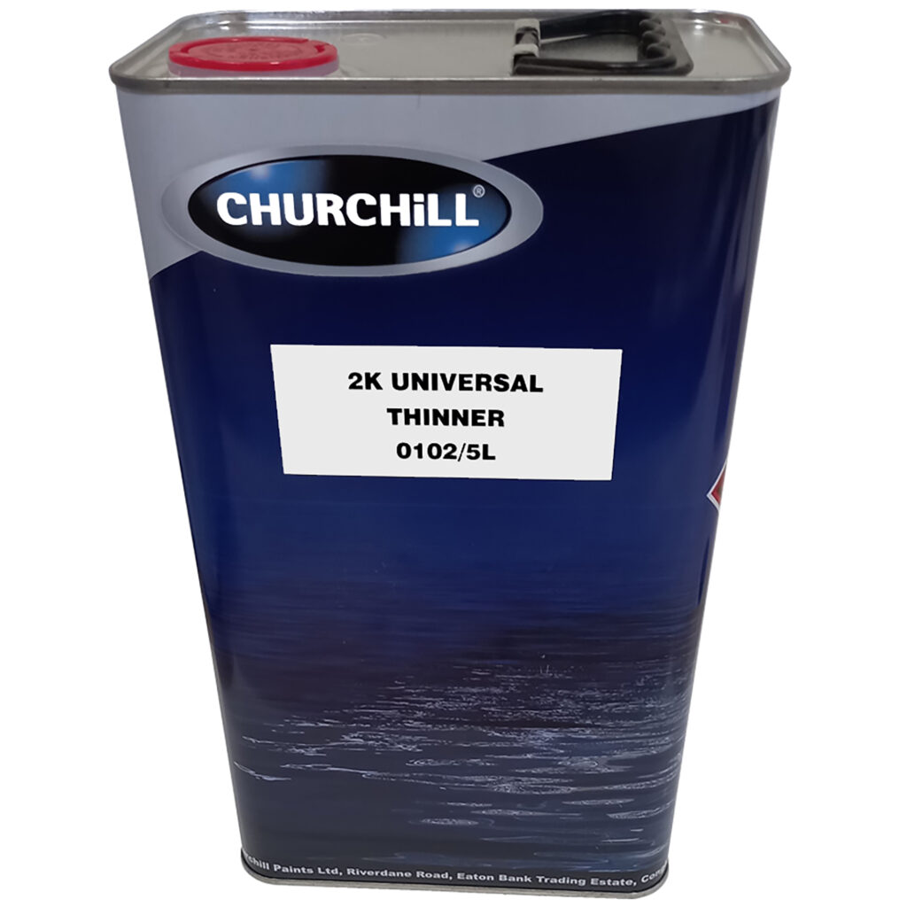Churchill 2K Universal Thinner 5L (0102/5) – spray guns direct