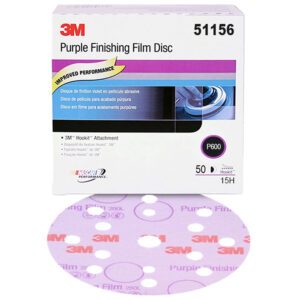3M 150mm Hookit Purple Microfinishing Discs 260L (Box of 50) (51156 / ...
