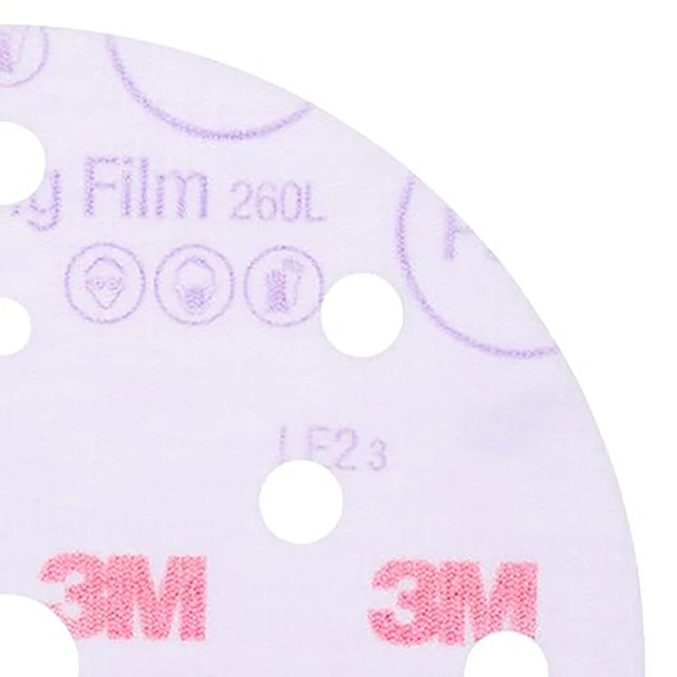 3M 150mm Hookit Purple Microfinishing Discs 260L (Box of 50) (51156 / ...
