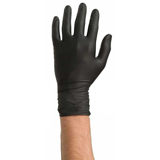 Colad Heavy Duty Black Nitrile Gloves (Case of 400) (536400 / 536402 ...