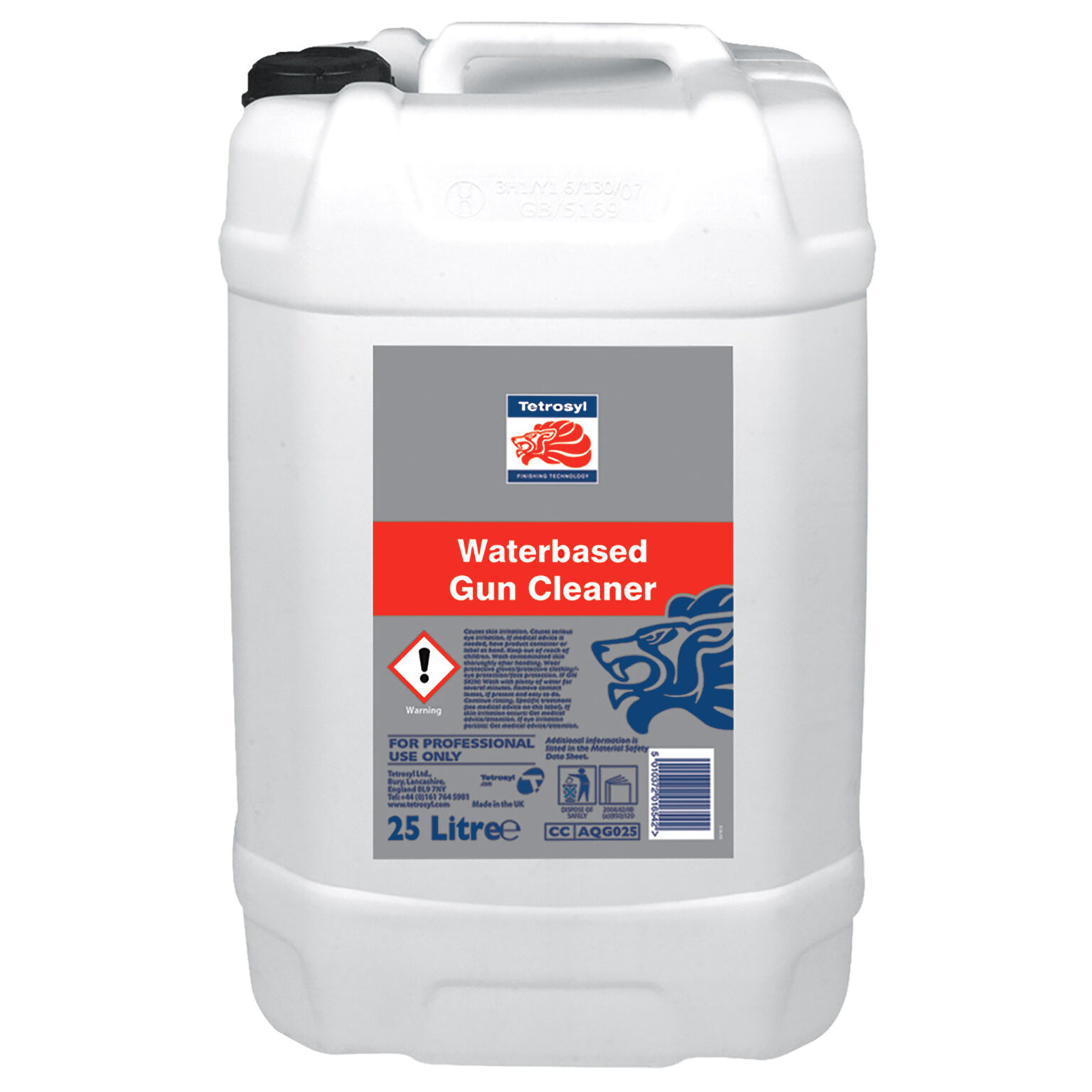 Tetrosyl Waterbased Gun Cleaner 25 Litres (AQG025) – spray guns direct
