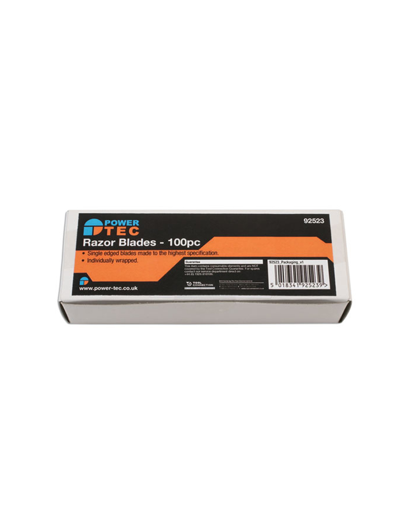 power tec razor blades (blades of 100)