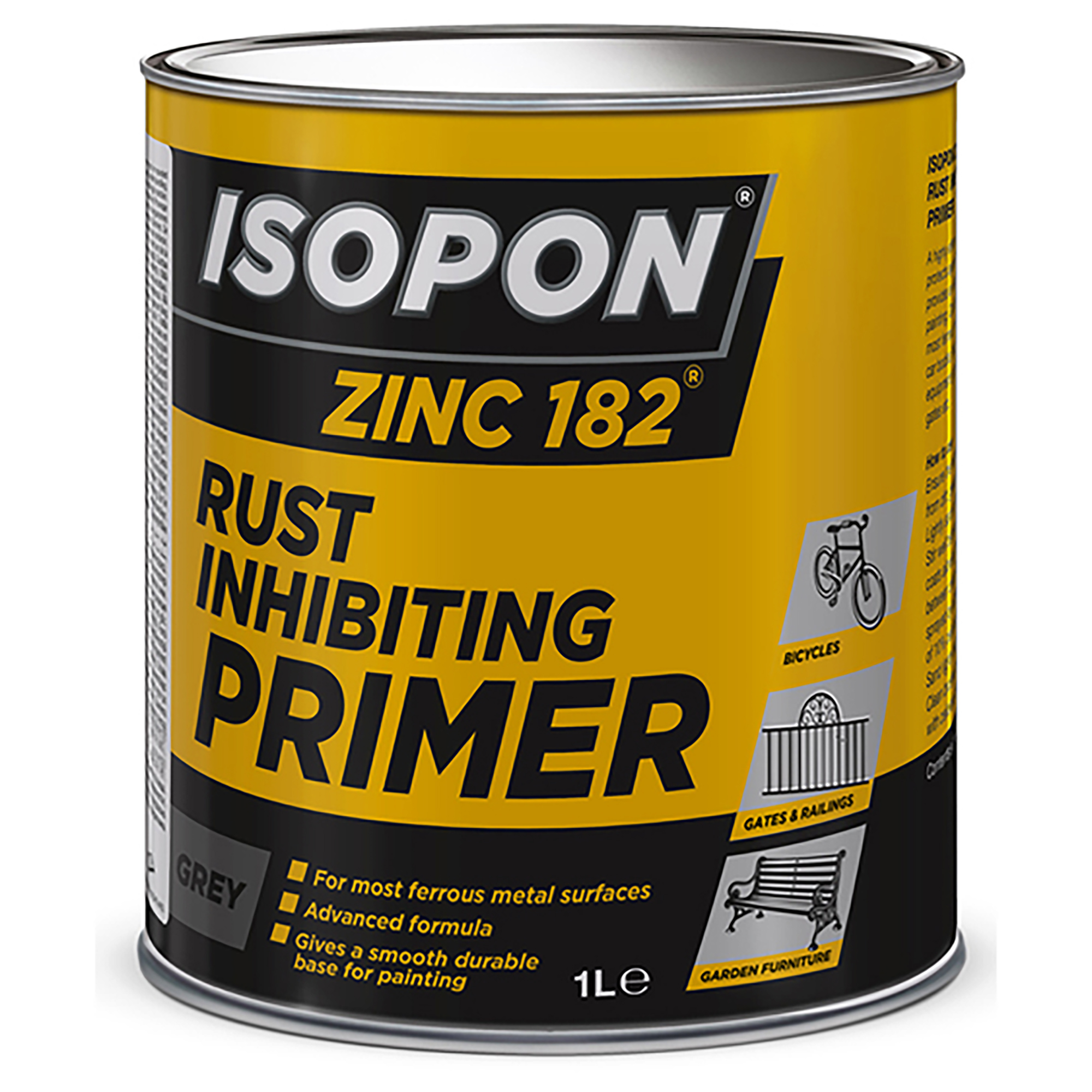 U-POL Isopon Zinc 182 Anti-Rust Primer (1 Litre) (DAVZ182-1) – spray ...