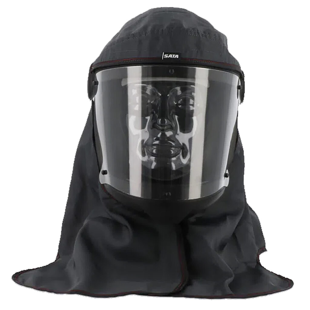 SATA Air Vision 5000 Air Fed Mask. Ingenious design, light, compact ...