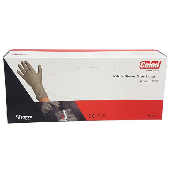 Colad Disposable Nitrile Gloves (box of 50) Extra Heavy Duty (538200 ...