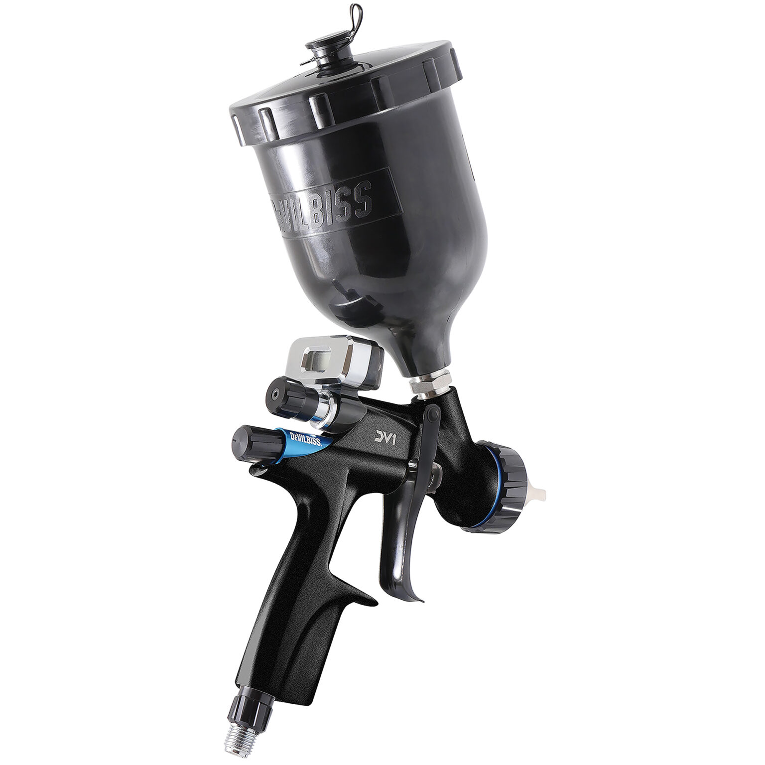 DeVilbiss DV1 Digital Spray Gun (New Revolution DV1-B / DV1-B+ Aircaps ...