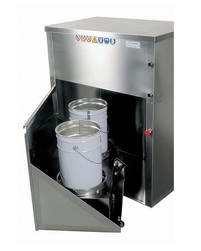 Hamach pneumatic paint waste container