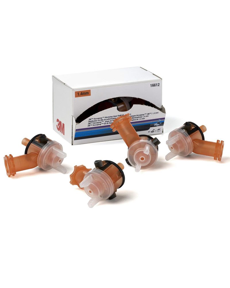 3M Accuspray Atomizing Head Refill Kit - 1.4mm (Pack of 4)