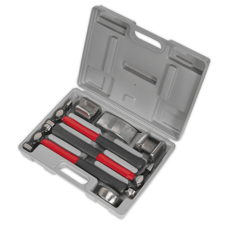 Sealey Panel Beating Set 7pc Drop-Forged with Fibreglass Shafts