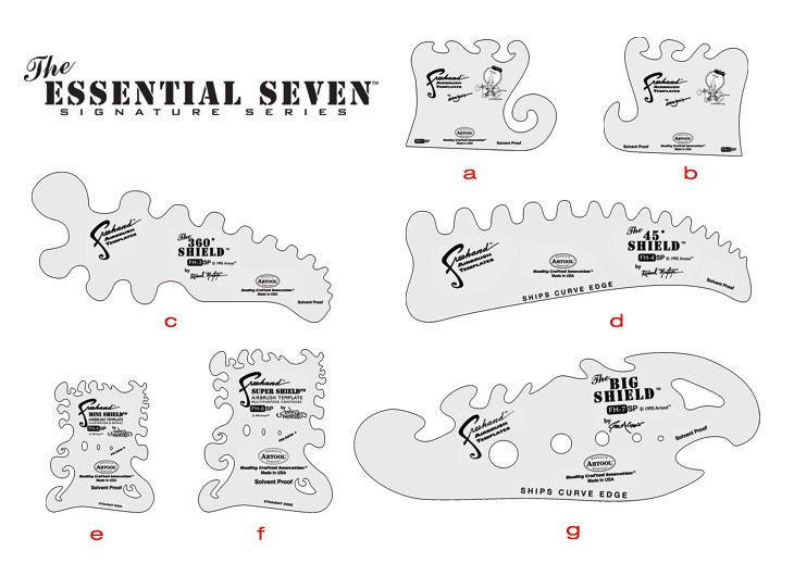Iwata Freehand Airbrush Templates Pack