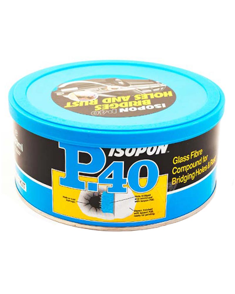 U-POL Isopon P40 Glass Fibre Repair Paste (600ml)