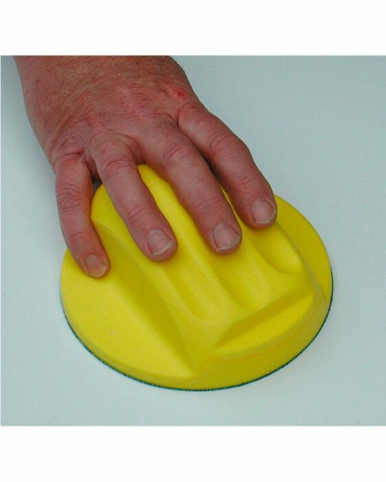 power tec 150mm round sanding block