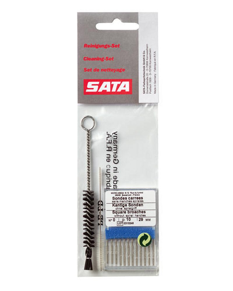SATA Cleaning Set with 2 Cleaning Brushes and 12 Cleaning Needles