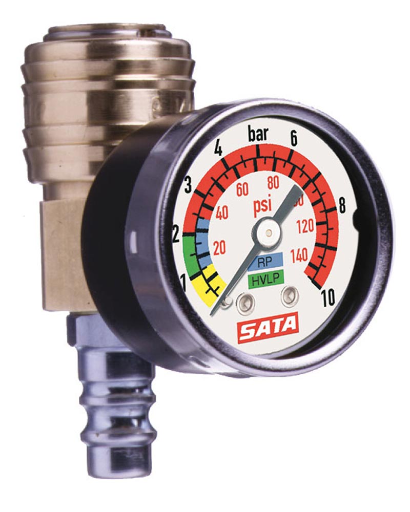 SATA Pressure Display Gauge. Compact clarity.