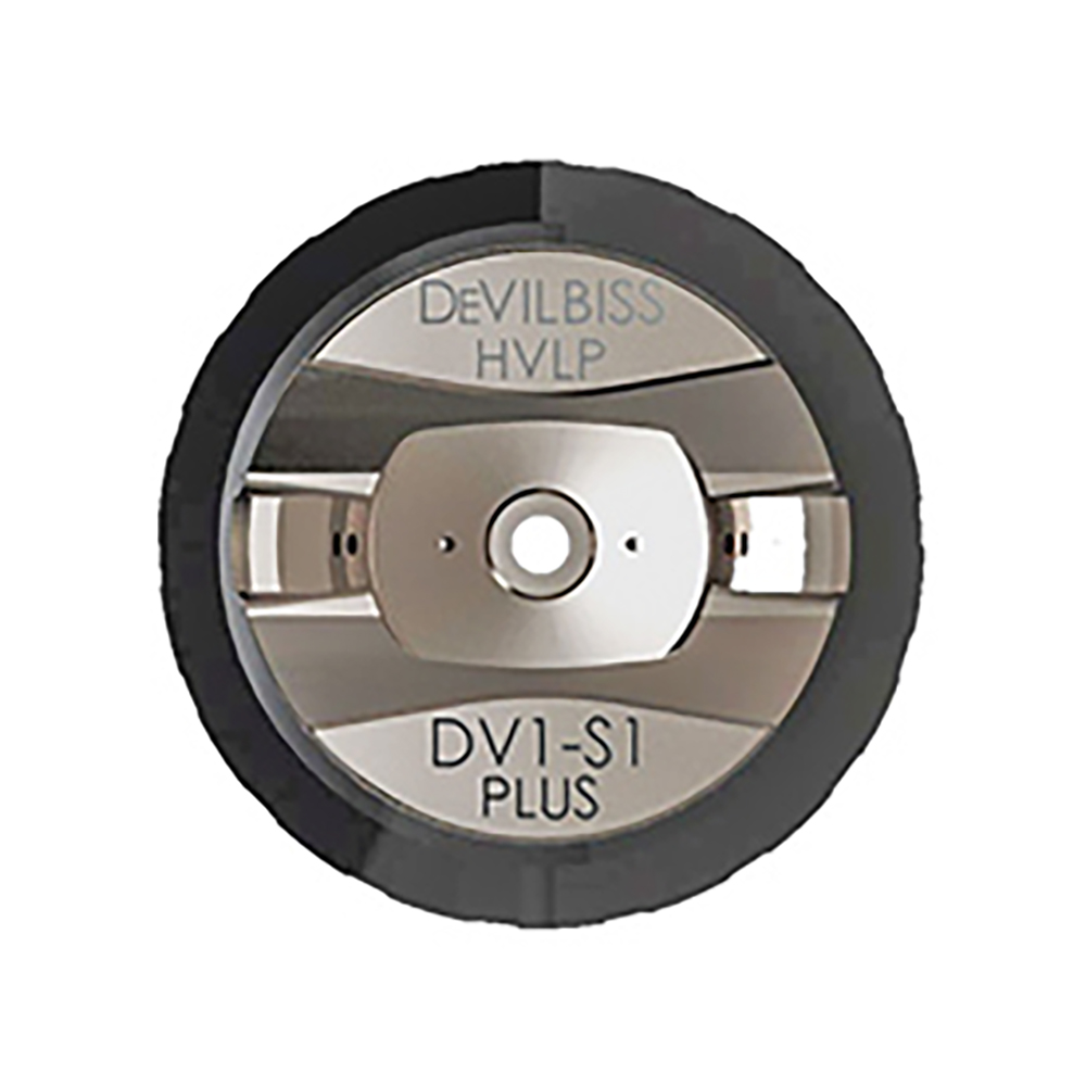 DeVilbiss DV1S S1 Air Cap & Retaining Ring (704452) – spray guns direct