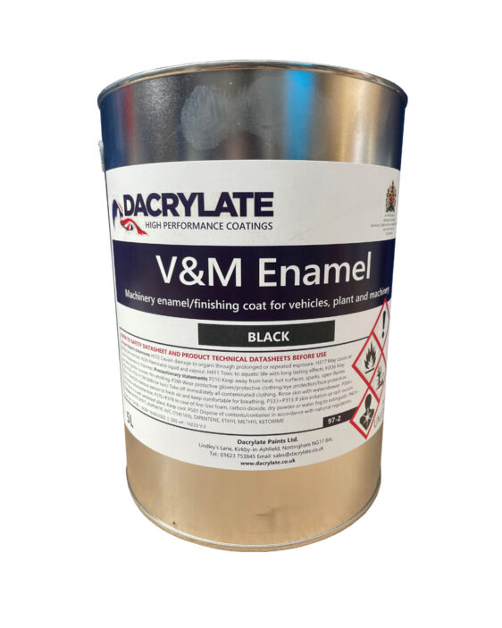 Dacrylate Gloss Brushing Black Paint - SpraygunsDirect.co.uk
