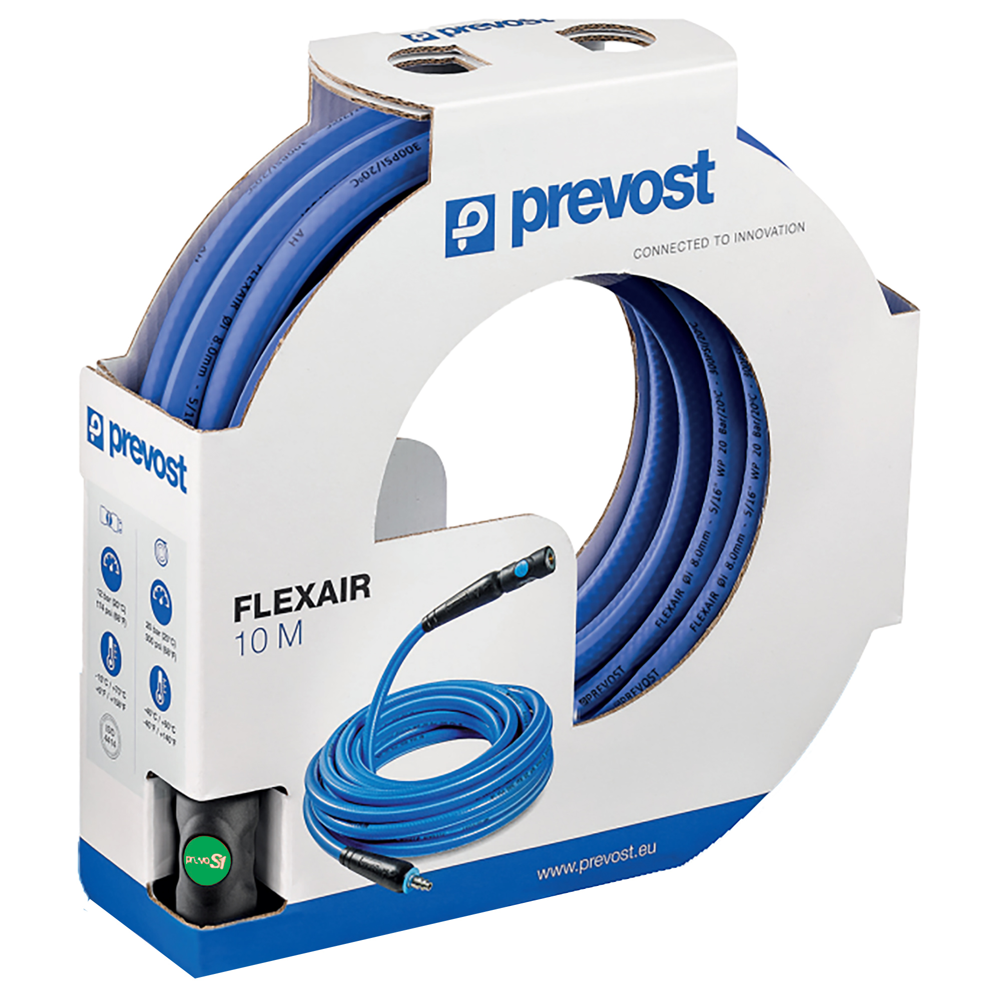 Prevost Flexair 10m Hose *European Style Connector* (RAL RESB1010 ...